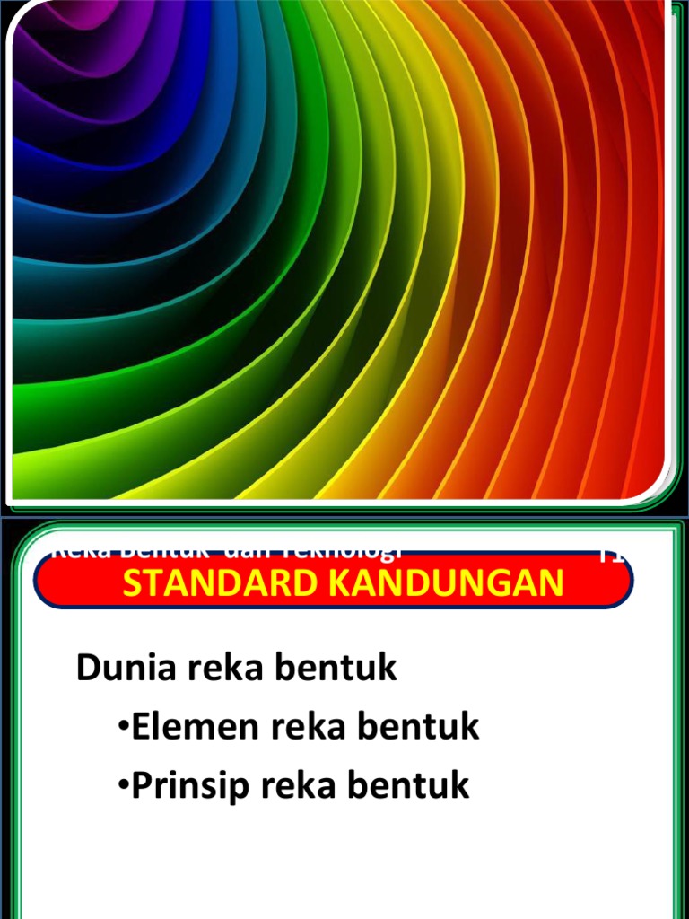 Ting. 1 Elemen Reka Bentuk - PPSX | PDF