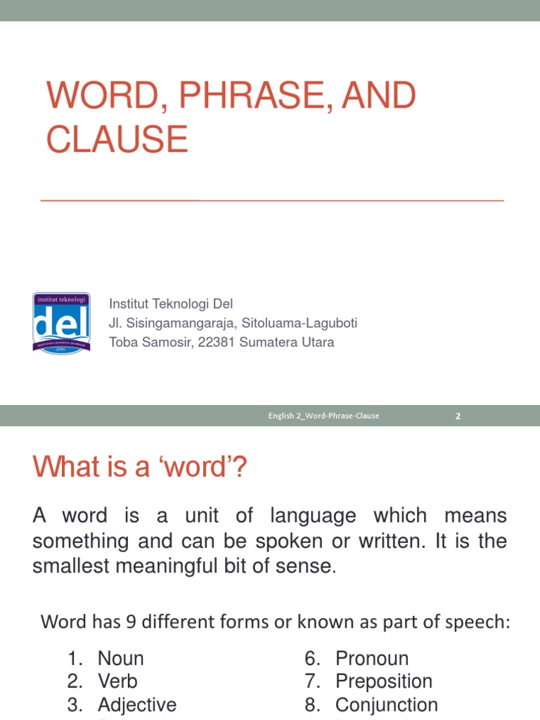 Understanding Words, Phrases, Clauses | PDF | Clause | Adverb