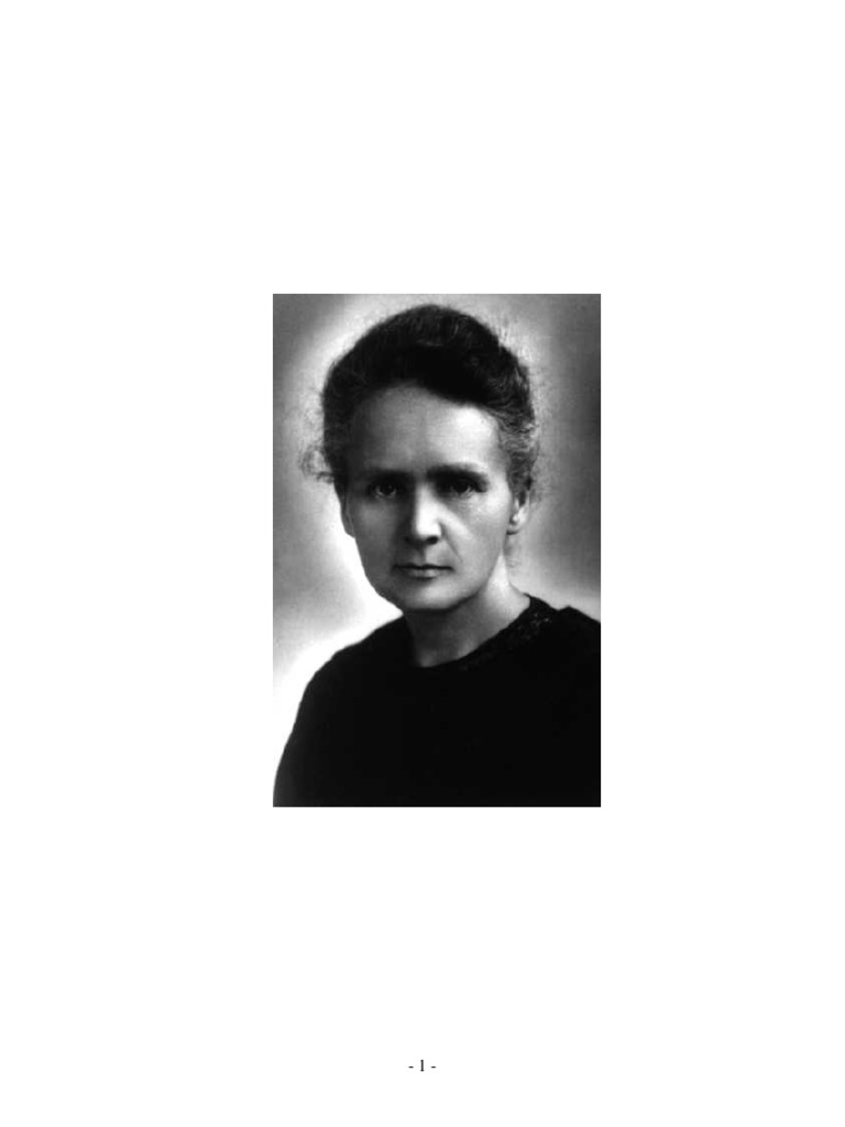 Marie Curie | PDF | Marie Curie | Radioactive Decay