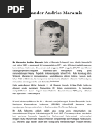 Biografi A.A. Maramis: Pahlawan Nasional | PDF