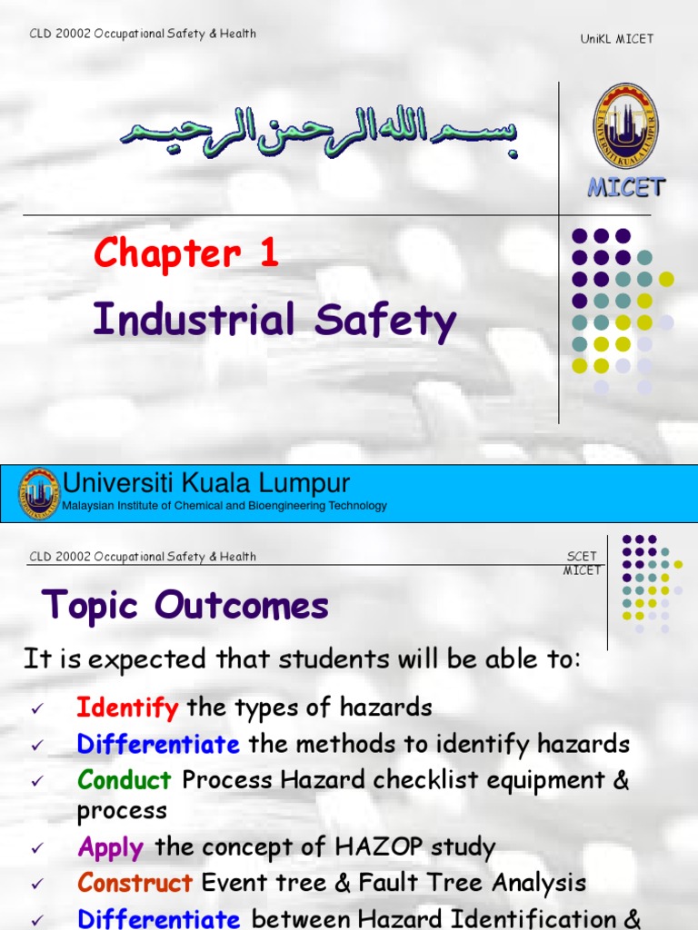 Chapter 1 - Industrial Safety | PDF | Occupational Safety And Health ...