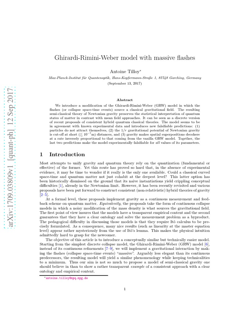 Unify Quantum TH WTH Gravitation1709.03809 | PDF | Quantum Mechanics ...