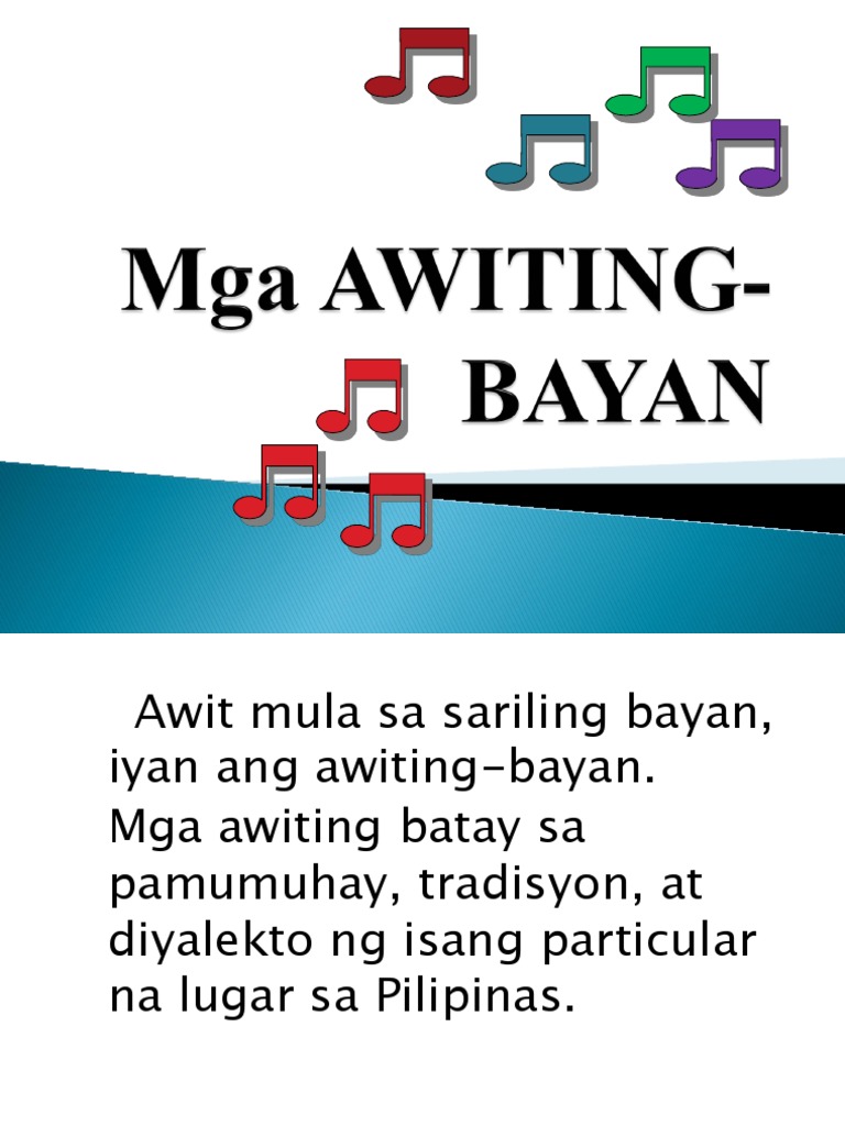 Awiting Bayan | PDF
