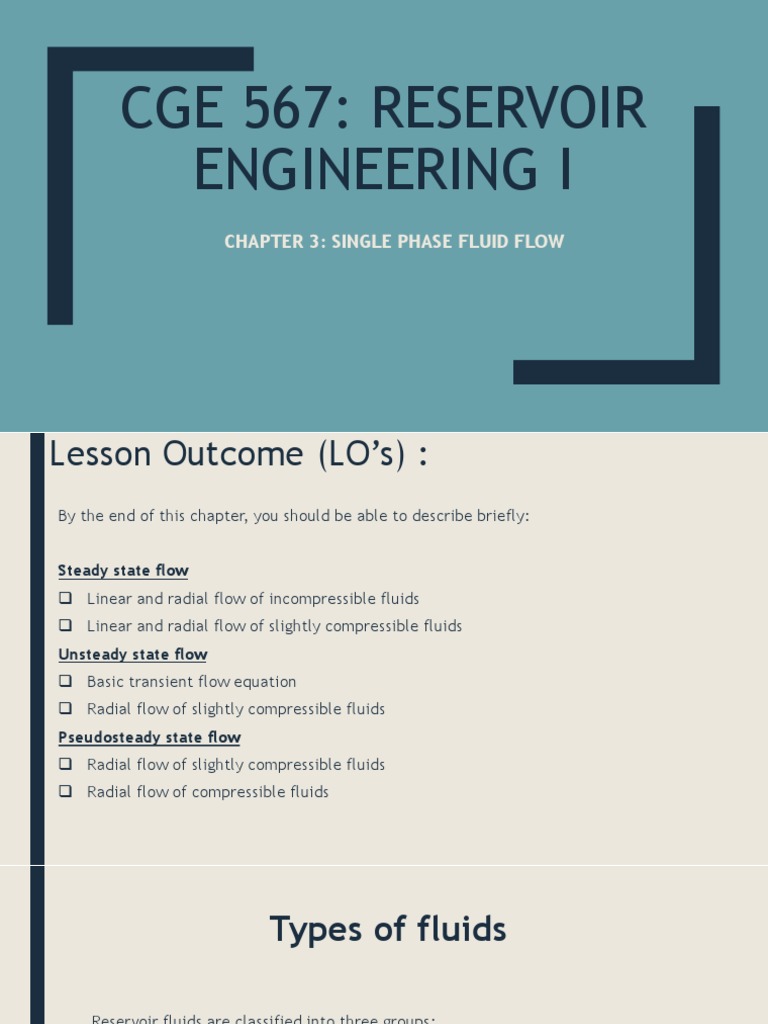 Chapter 3 - Single Phase Fluid Flow | PDF | Fluid Dynamics | Gases