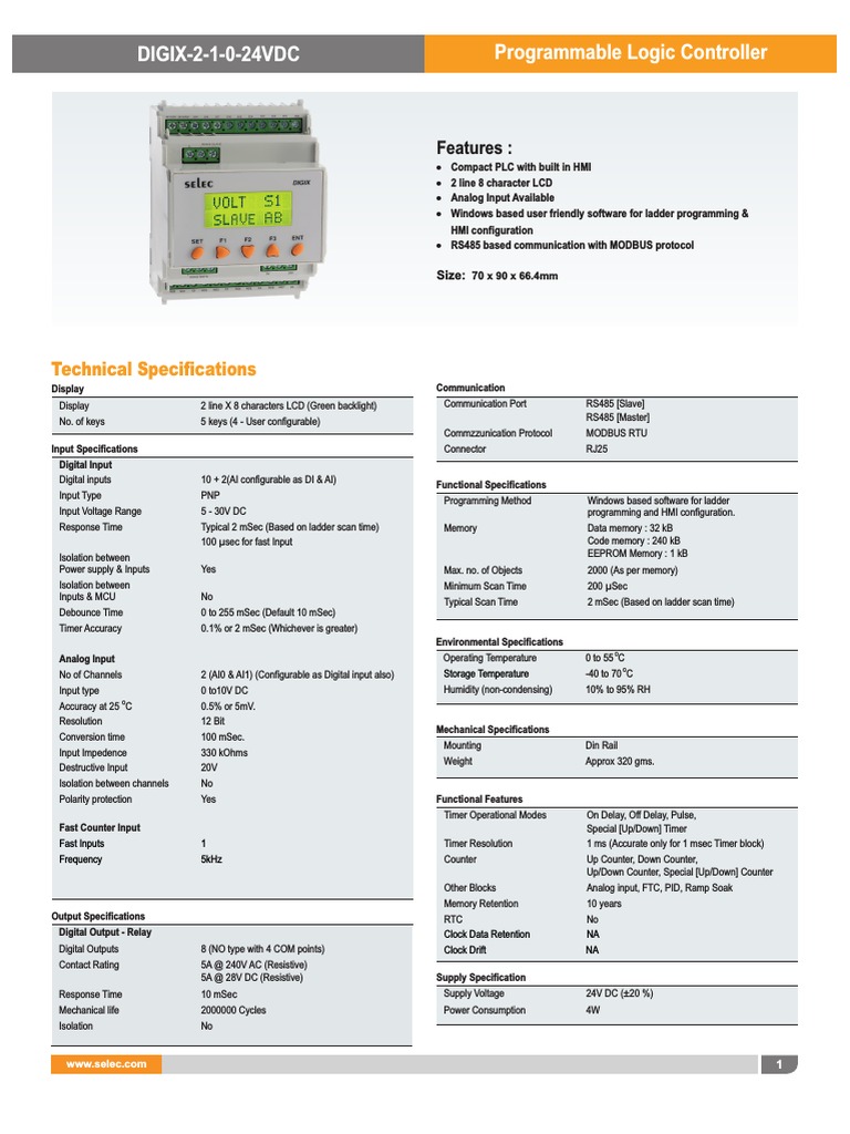 Digix-2 | PDF | Programmable Logic Controller | Timer