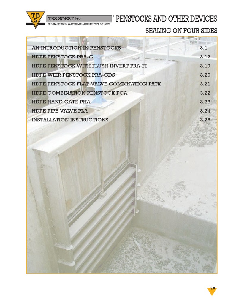 HDPE Penstocks: Installation & Benefits | PDF | Polyvinyl Chloride | Door