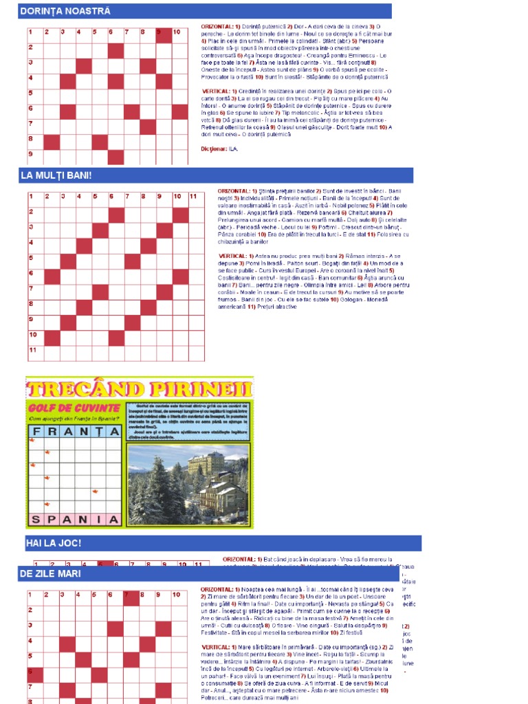 Integrame Si Rebusuri | PDF