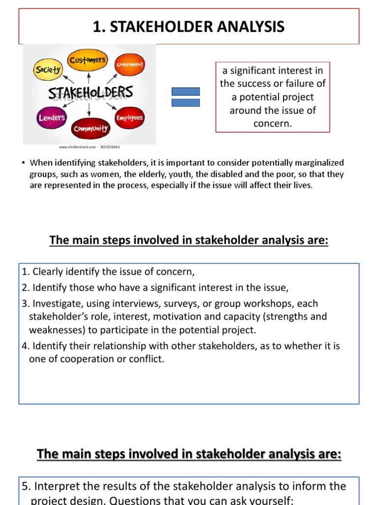 Stakeholder Analysis 1 | PDF | Stakeholder (Corporate) | Swot Analysis