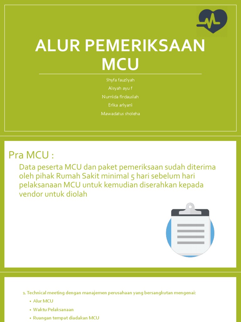 Alur Pemeriksaan MCU | PDF