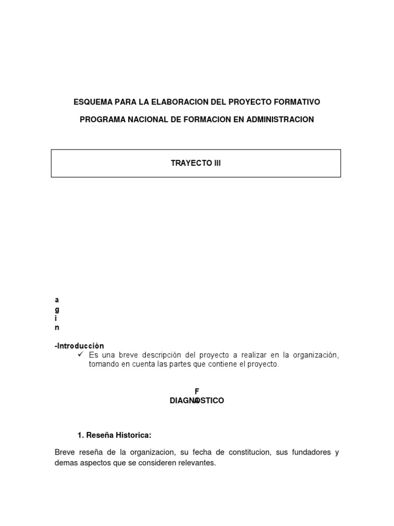 Esquema para La Elaboracion Del Proyecto Formativo | PDF | Conocimiento | Science