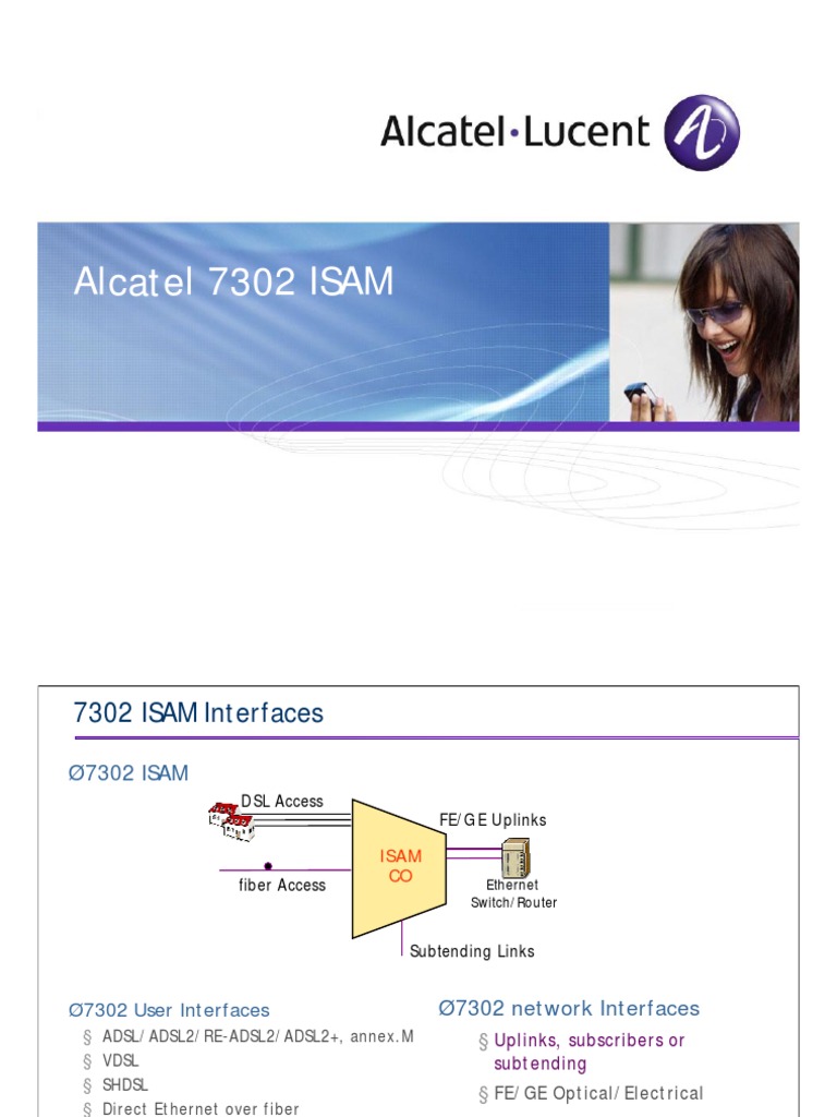 Alcatel 7302 ISAM Network Overview | PDF | Fiber To The X | Digital ...
