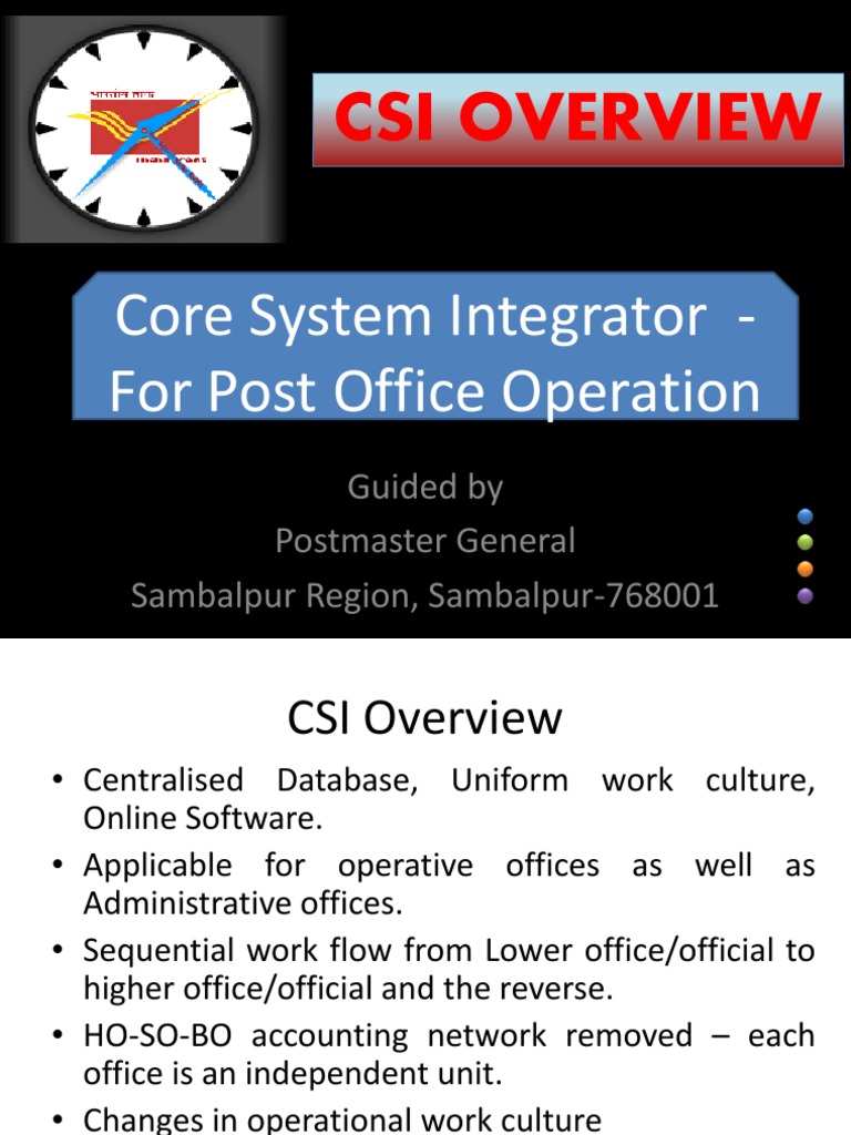 CSI Overview | PDF | Debits And Credits | Financial Transaction