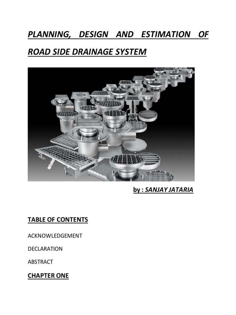 Roadside Drainage System Design Guide | PDF | Traffic | Surface Runoff