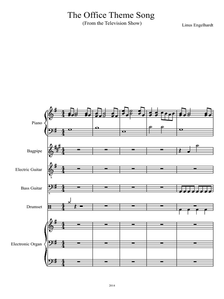 The Office Theme Song | PDF | Sound Production | Musical Techniques