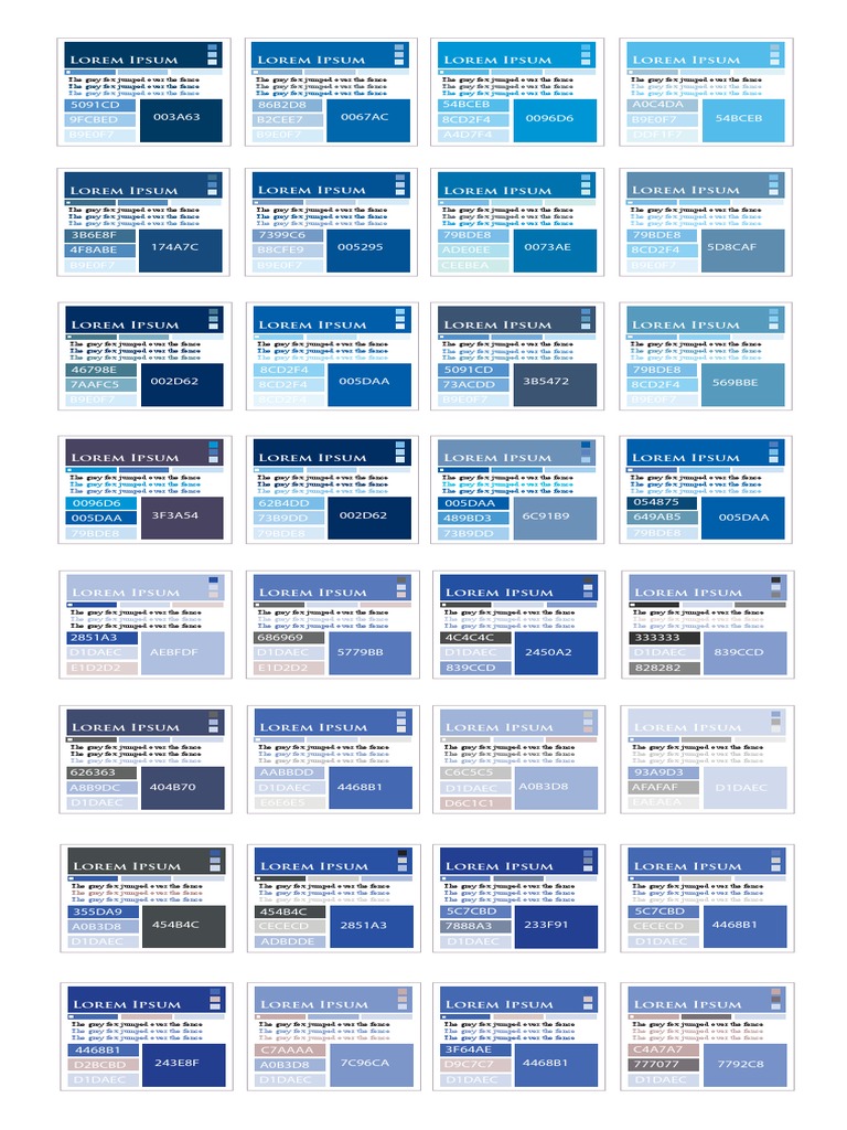 Color Palettes | PDF | Graphic Design | Decorative Arts