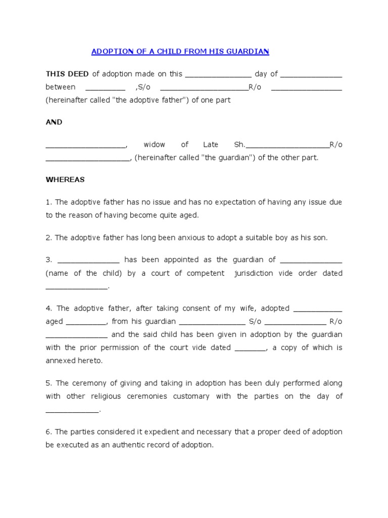 Pleading | PDF | Legal Guardian | Deed