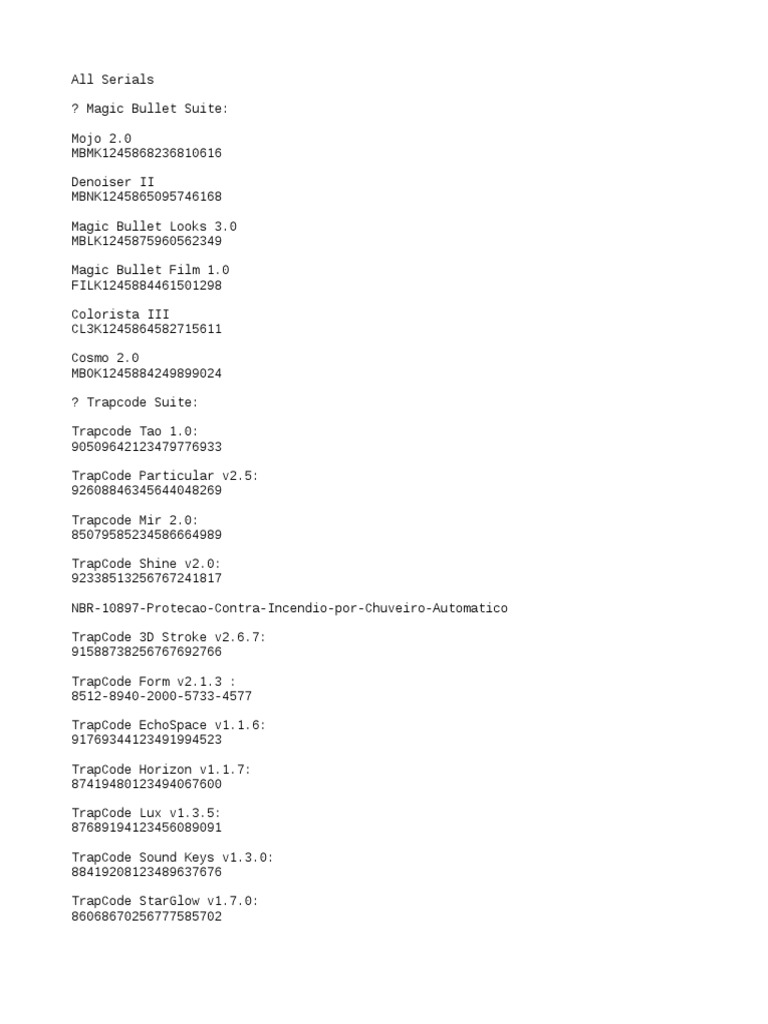 Serial Plugins | PDF | Leisure