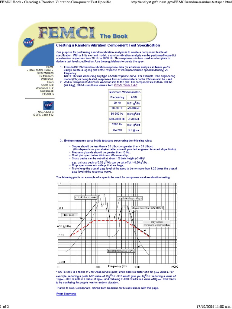 Random Vibration Test Spec Guide | PDF | Applied And Interdisciplinary ...