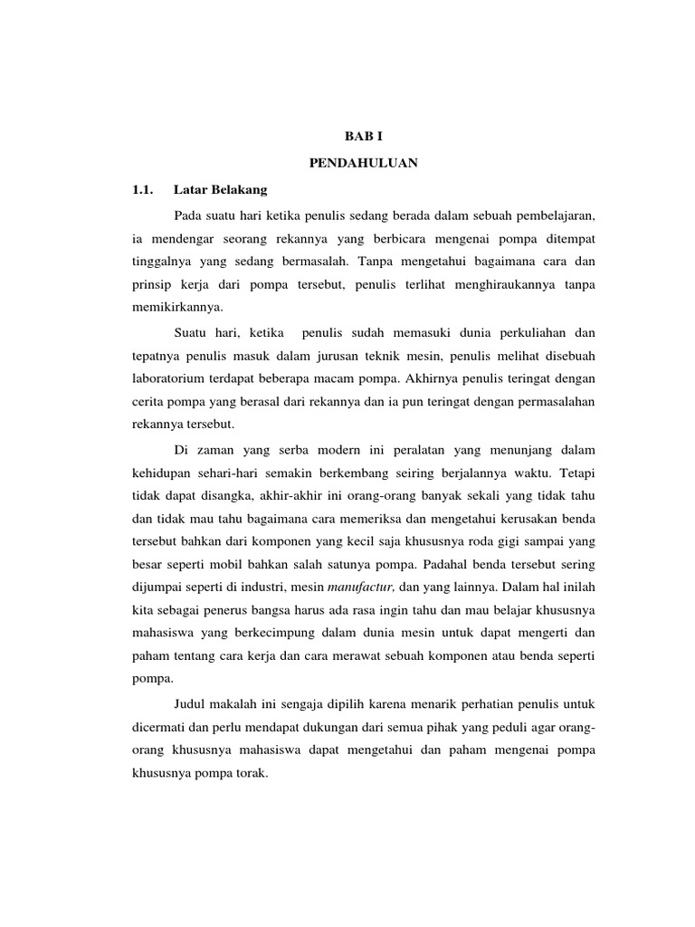 Pemahaman Pompa Torak dan Fungsinya | PDF | Griya & Taman | Teknologi ...