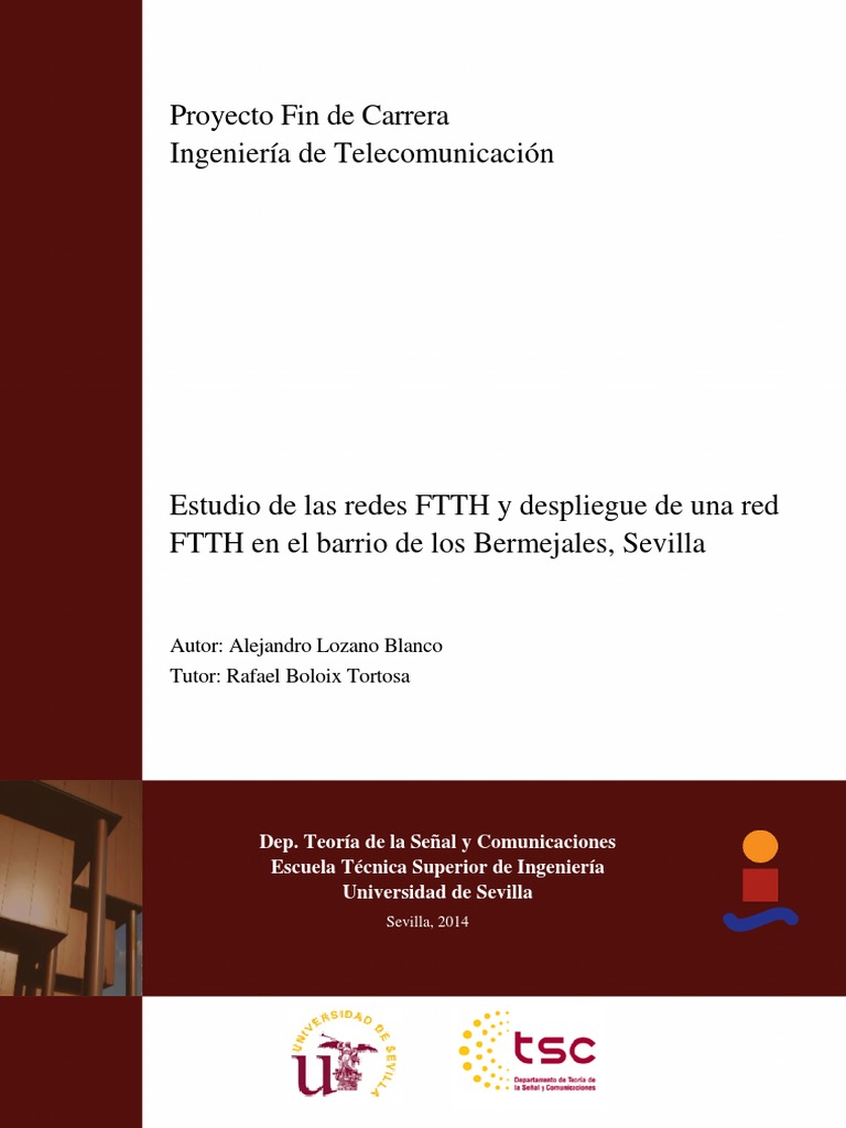 Diseño Red FTTH PDF | PDF