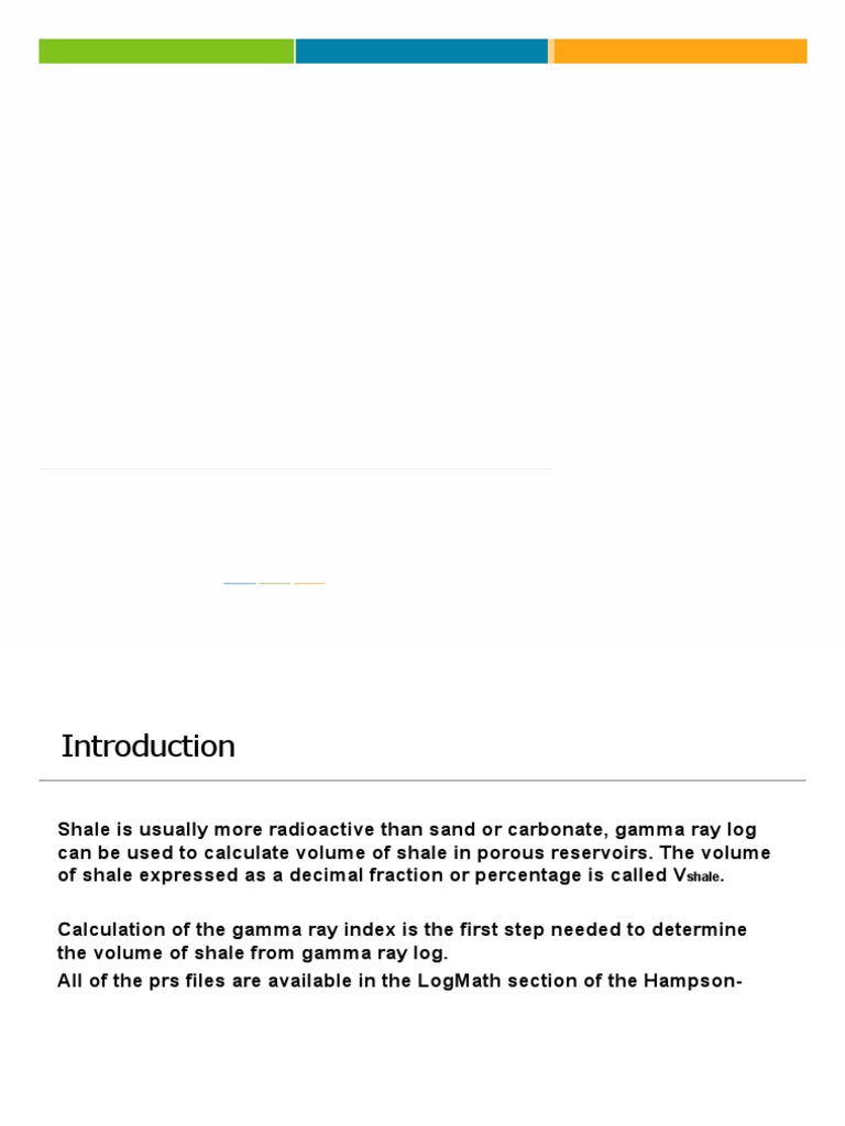 Shale Volume Calculation Guide | PDF | Teaching Mathematics | Science