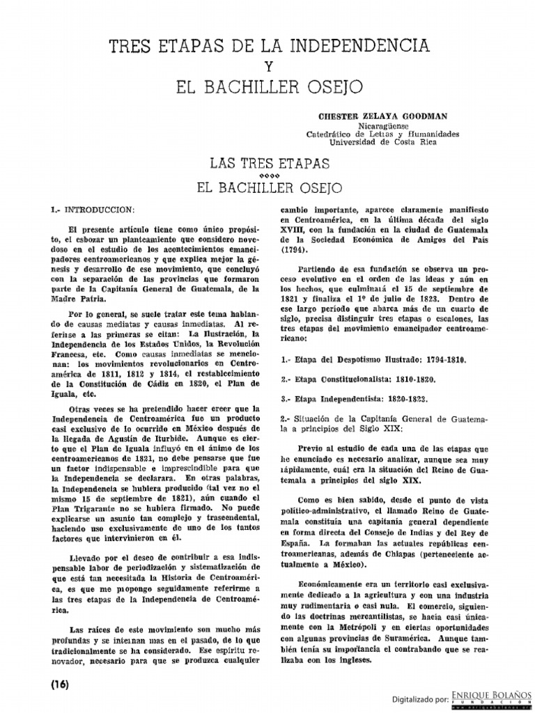 Independencia de Centroamérica | PDF | Centroamérica | Guatemala