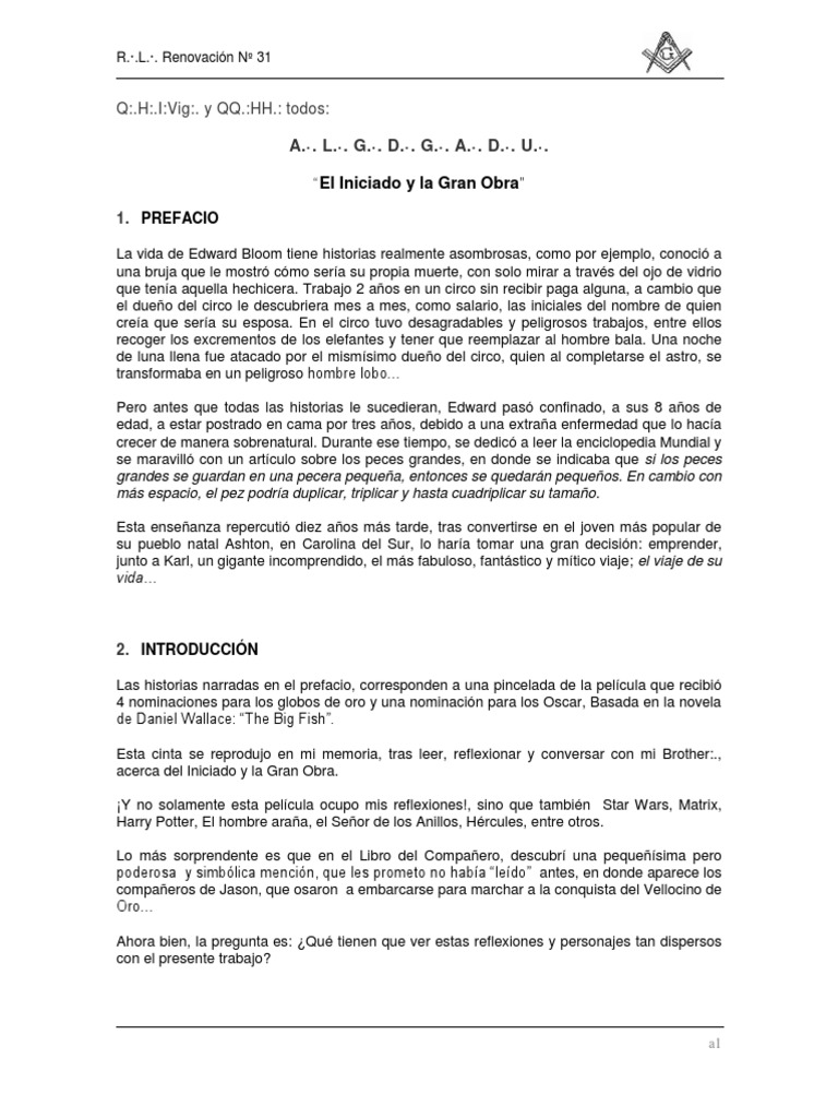 El Iniciado y La Gran Obra - Rubén Retes R | PDF