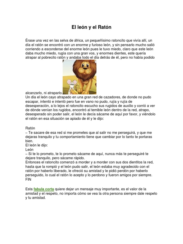 Cuentos Infantiles Pdf Burro León