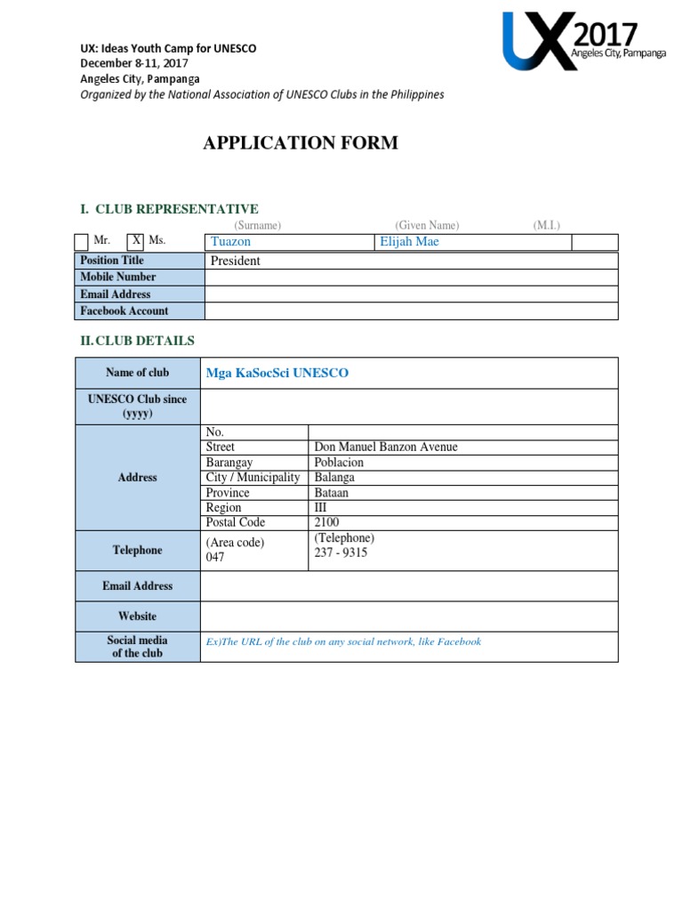 UX Ideas Youth Camp Application 2017 | PDF | Public Sphere | Business