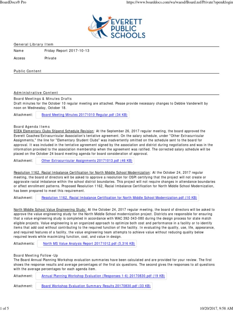 Friday Report 20171013 | PDF | Kindergarten | Teachers