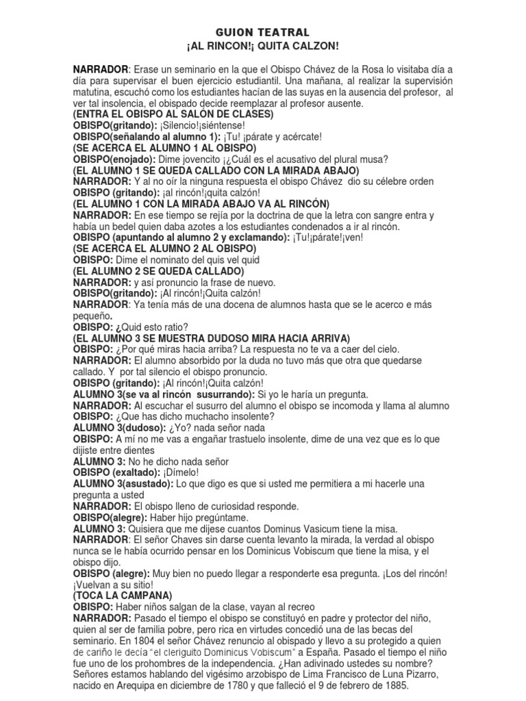 Guion Teatral | PDF
