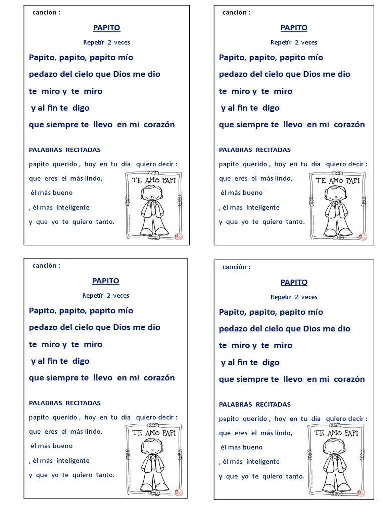 Cancion Papito | PDF