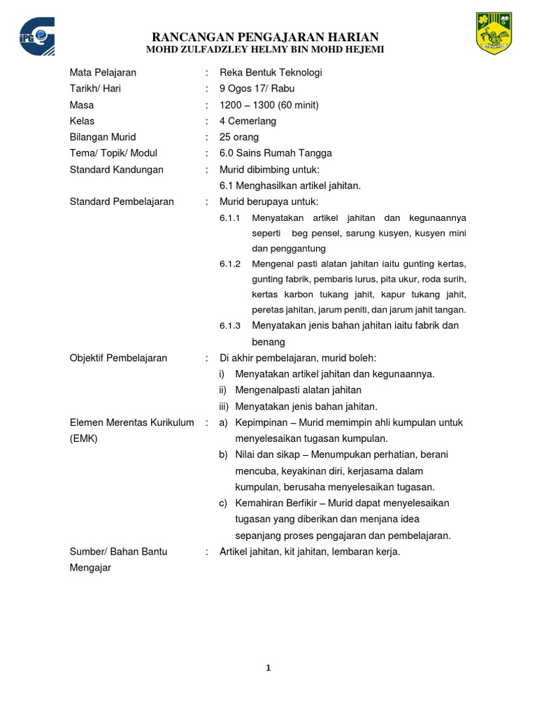 RPH RBT Tahun 4 | PDF