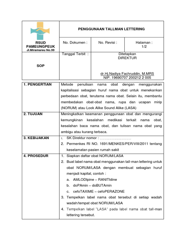 5.penulisan Tall Man Lettering | PDF