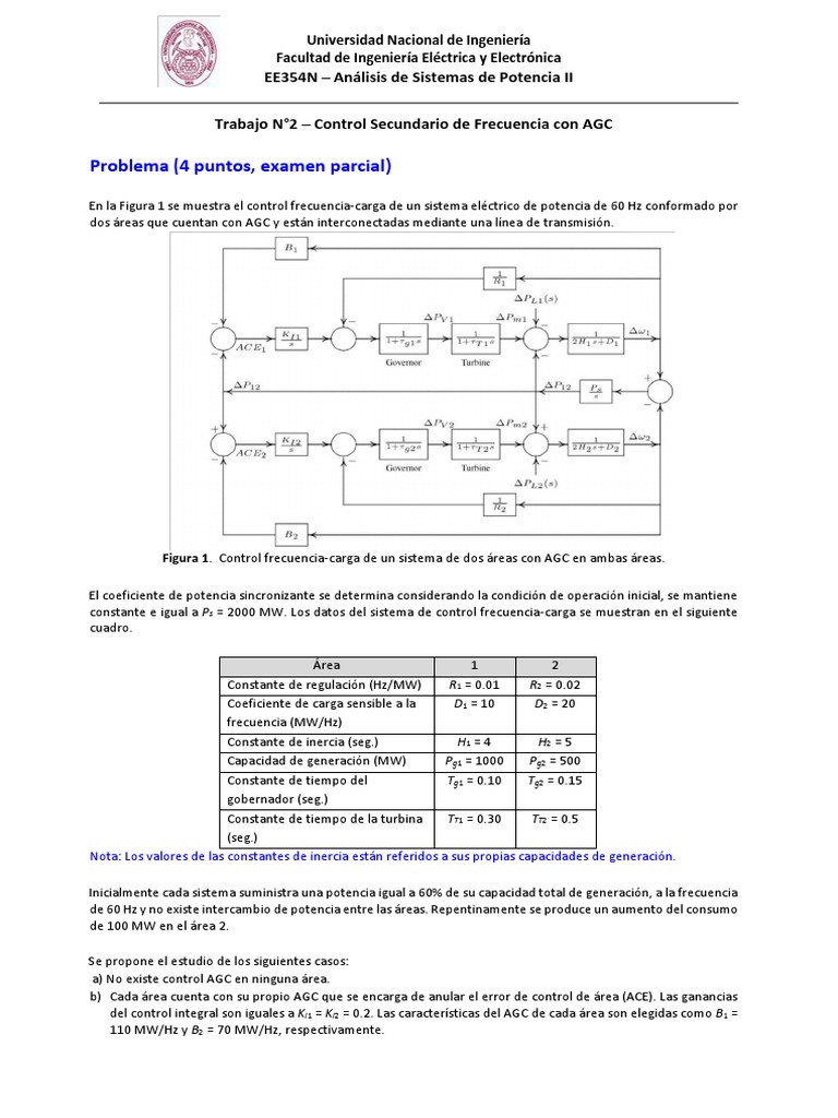 Control Secundario de Frecuencia Con AGC | PDF | Frecuencia | Matlab
