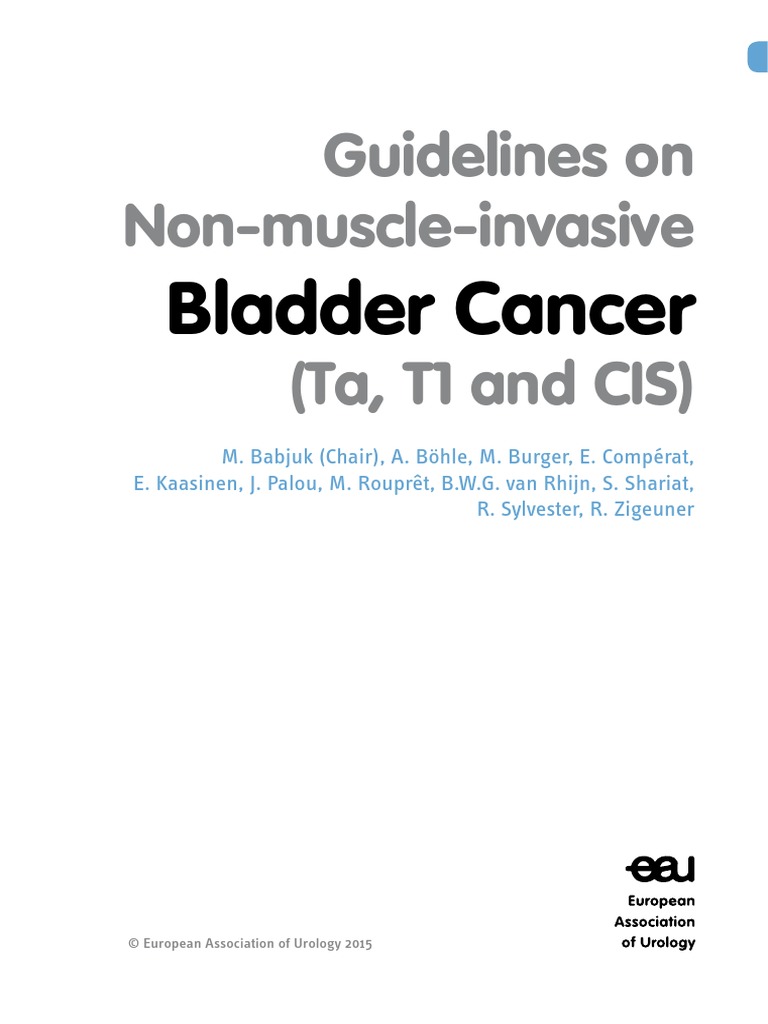 EAU Guidelines Non Muscle Invasive Bladder Cancer 2015 v1 | PDF | Biopsy | Cancer