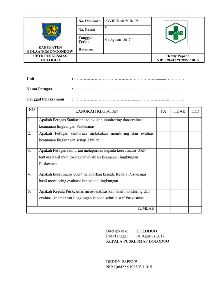 8.5.3.4 Bukti Pelaksanaan Program Monitoring Evaluasi Dan Tindak Lanjut | PDF