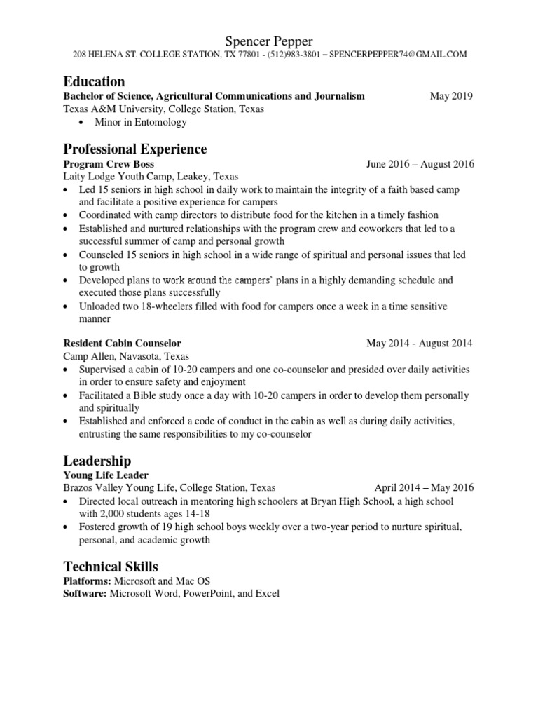 Education: Spencer Pepper | PDF