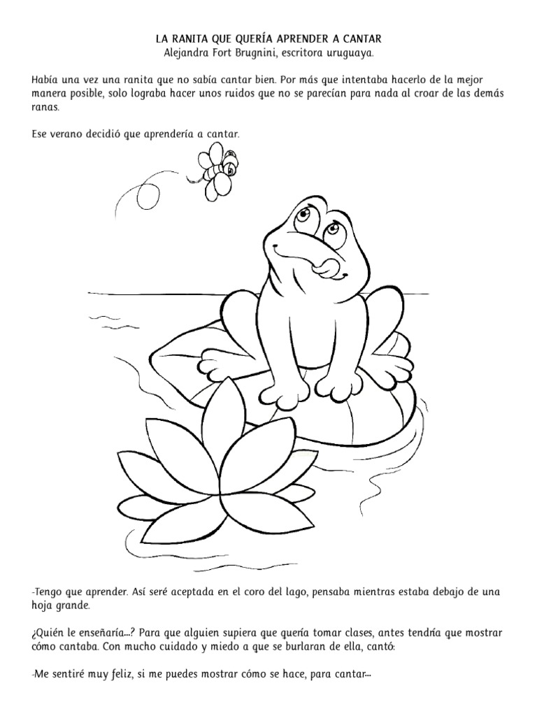 La Ranita Que Quería Aprender A Cantar | PDF