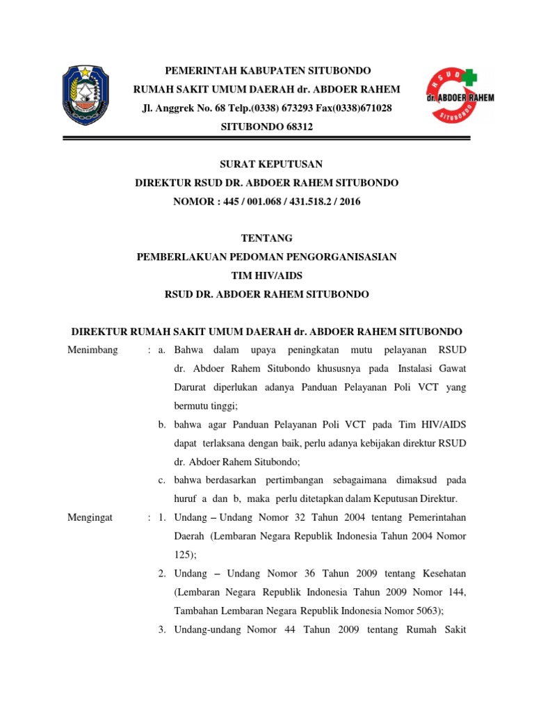 Panduan Pelayanan Poli VCT | PDF