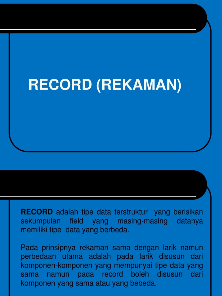 Record Dan Pointer | PDF