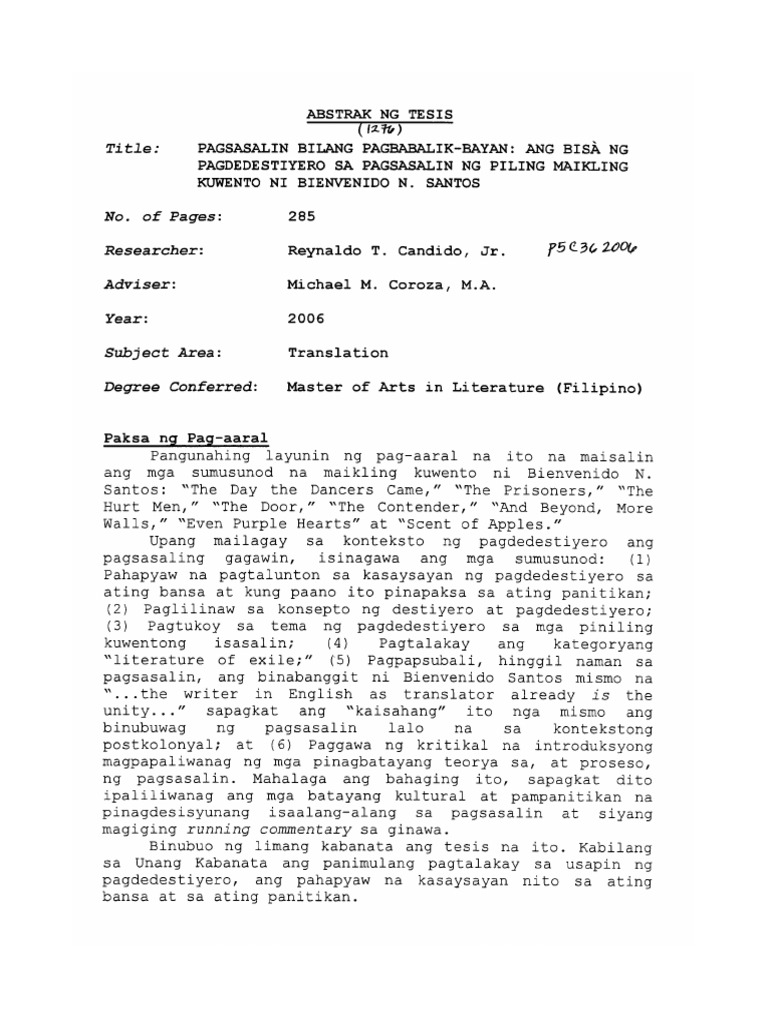 Abstrak NG Tesis | PDF
