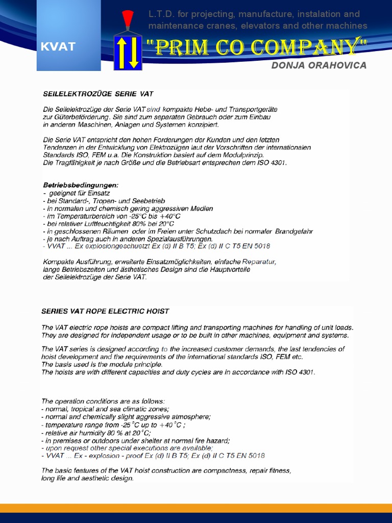 "Prim Co Company": L.T.D. For Projecting, Manufacture, Instalation and ...