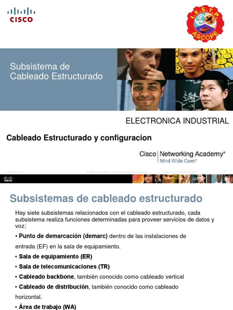 Subsistema de Cableado Estructurado | PDF | Telecomunicaciones ...