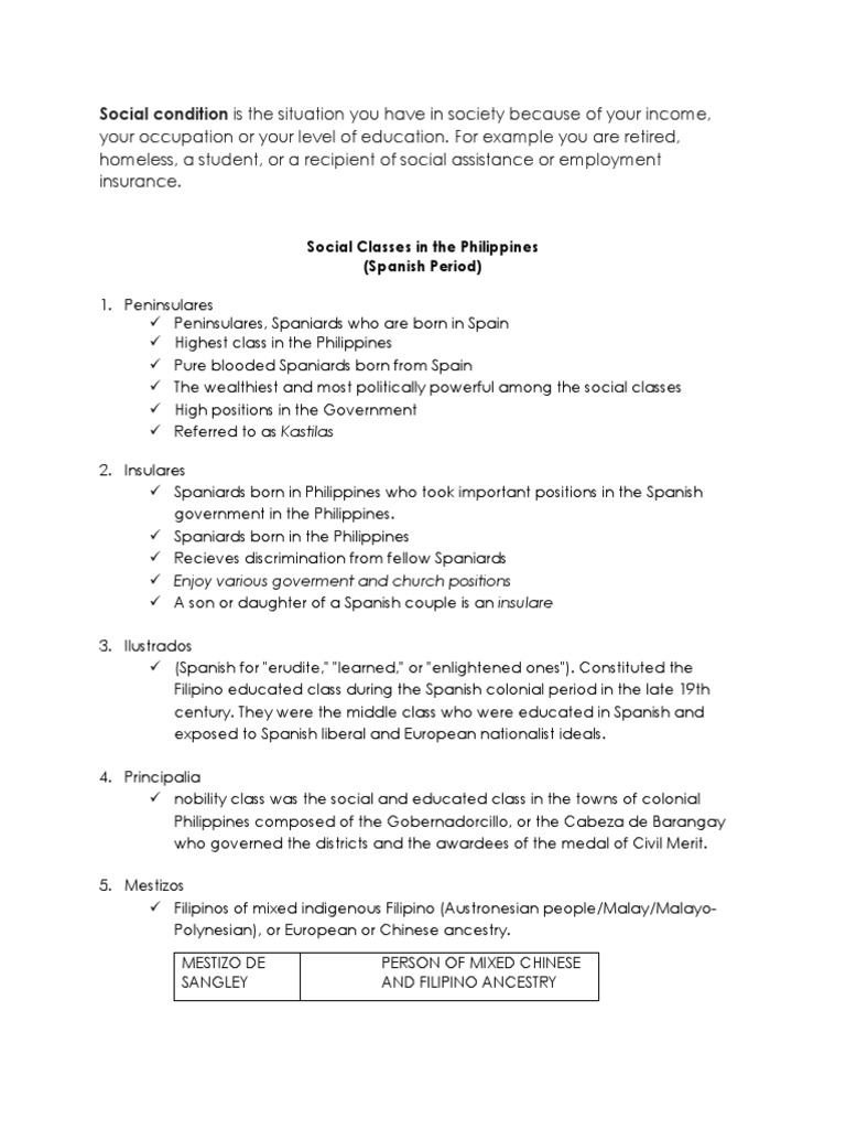 Social Condition | PDF | Philippines