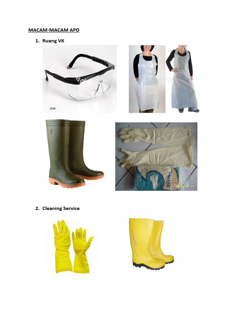 Macam-Macam Apd 1. Ruang VK | PDF