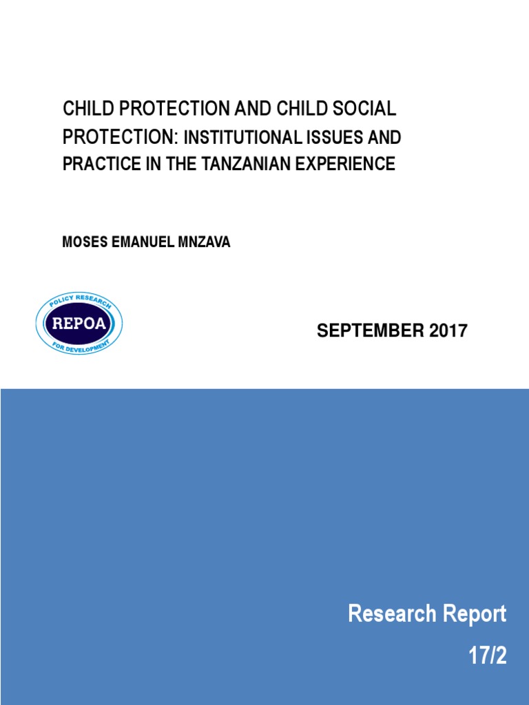 Research Report On Child Protection and Child Social Protection | PDF ...