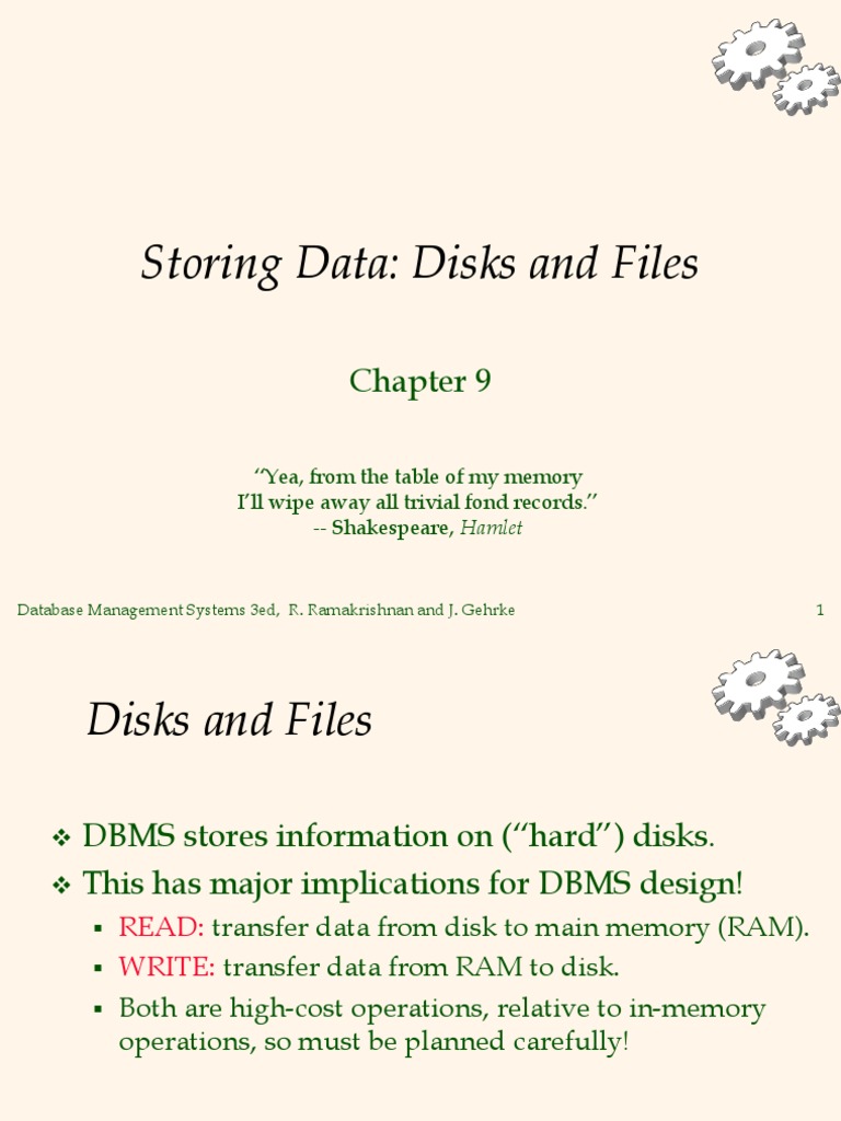Storing Data: Disks and Files | PDF | Computer Data Storage | Databases