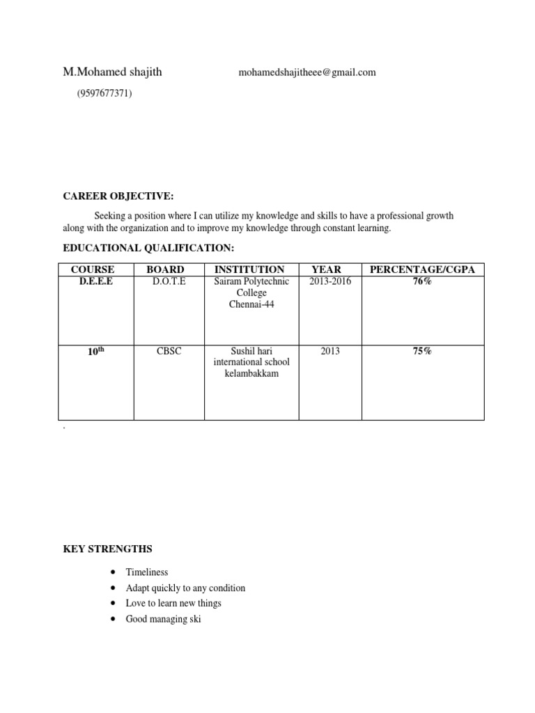 Mohamed Resume | PDF | Behavior Modification | Learning