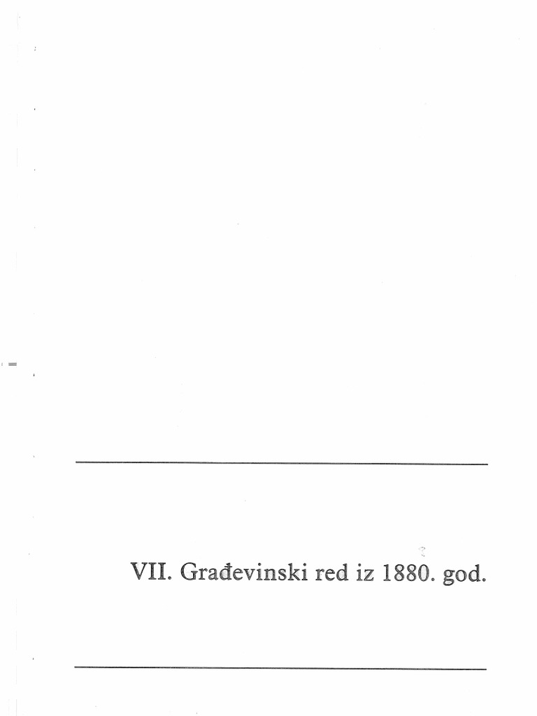 Gradjevinski Red 1880 | PDF
